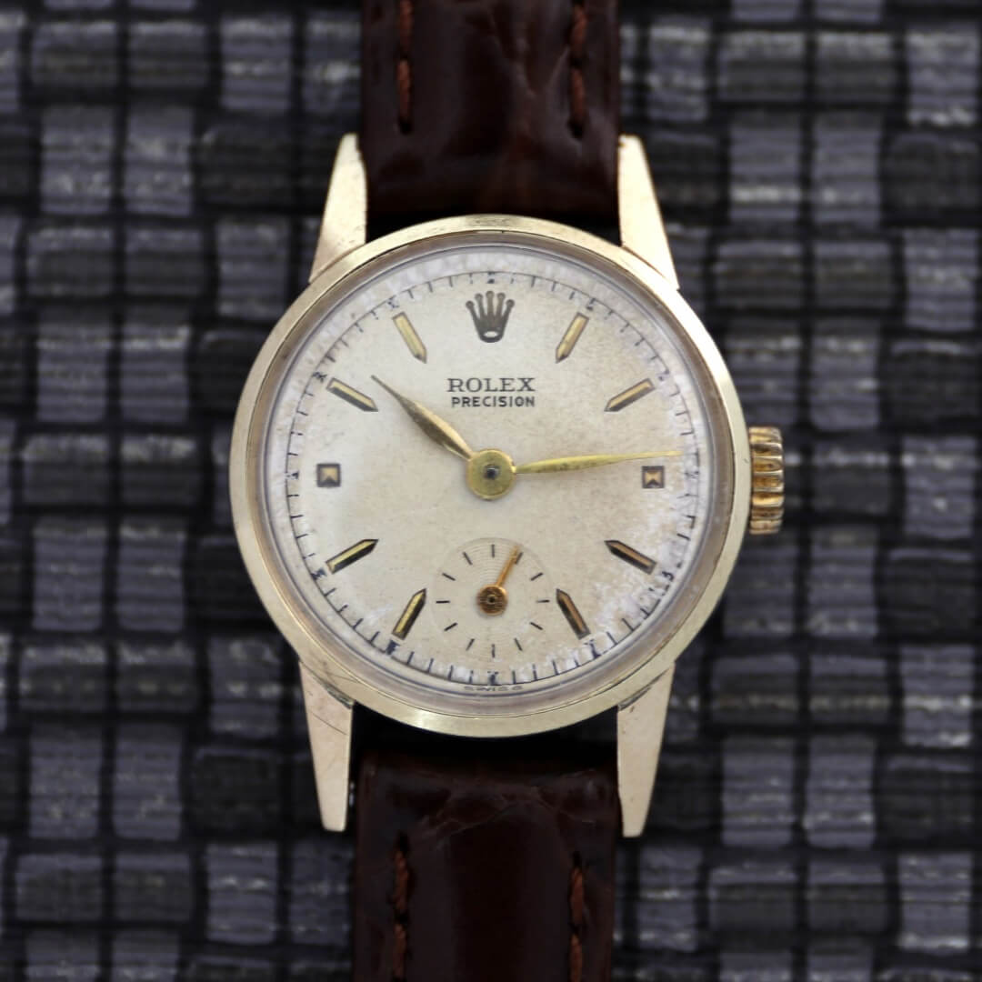 Rolex Precision Ref. 4779, 9k Gold, Ladies Vintage Watch – Time ...