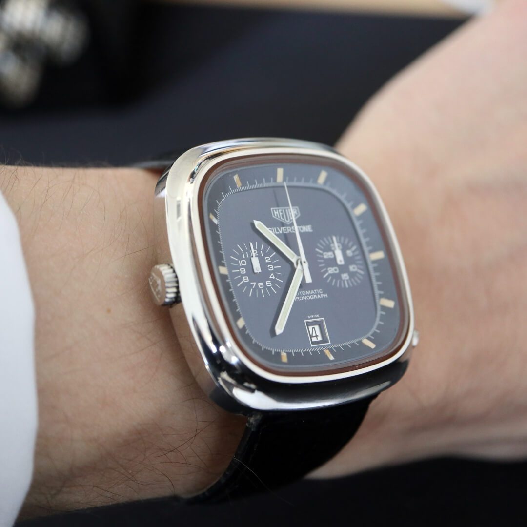 Heuer Silverstone Blue Men's Vintage Watch – Time Rediscovered