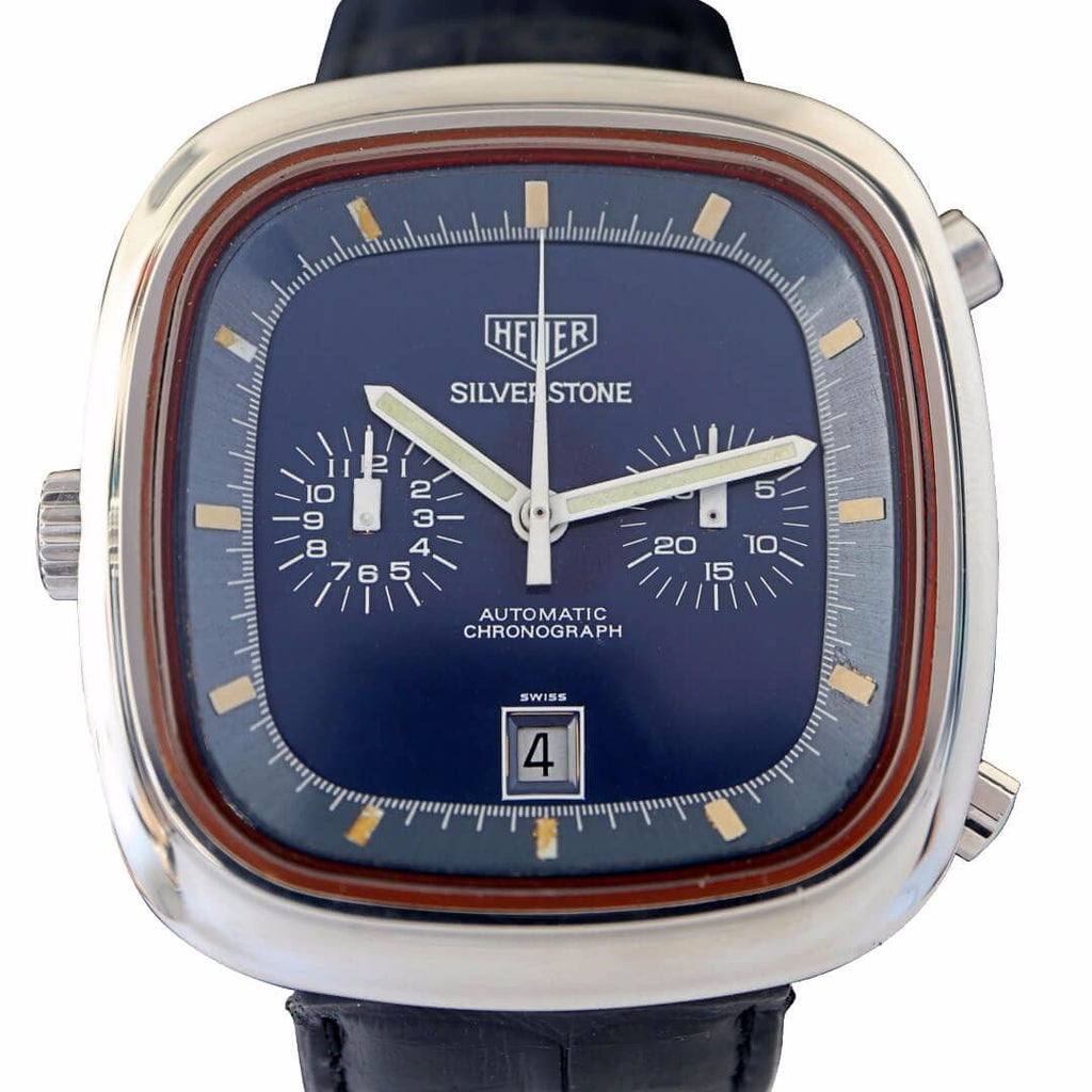 Heuer Silverstone Blue Men's Vintage Watch – Time Rediscovered